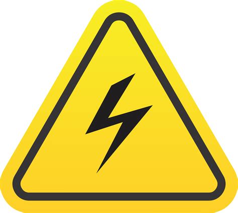 Electricity Hazard Warning Sign 18867189 Png