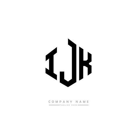 Diseño De Logotipo De Letra Ijk Con Forma De Polígono Diseño De