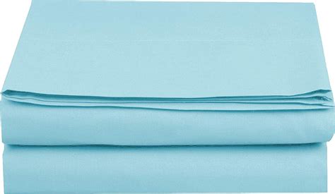 Mocassi 1500 Thread Count 1 Piece Flat Sheetking Aqua