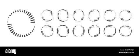 Circular Loading Buffering Icons Vector Stock Vector Image And Art Alamy
