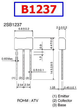 B1237 Vceo 32v Power Transistor Rohm