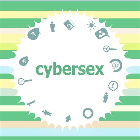 Text Cybersex Social Concept Infographics Icon Set Stock