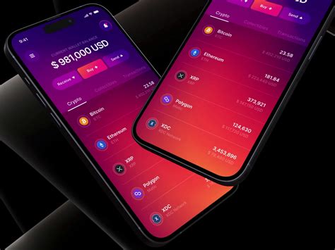 crypto wallet mobile by heypaul on dribbble
