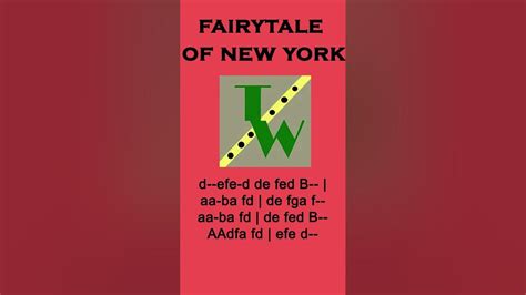 Fairytale Of New York Tin Whistle Cover With Notes