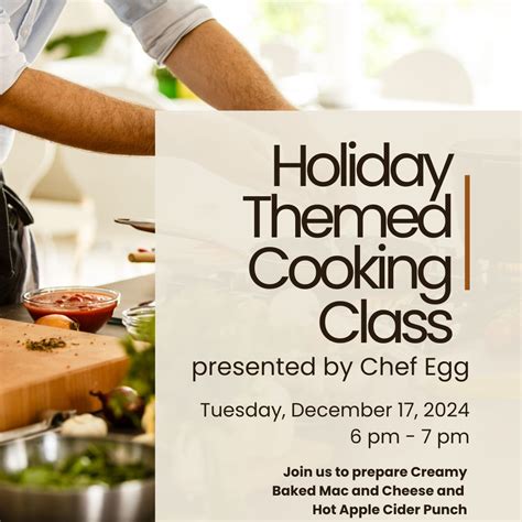 Registration Has Been Reopened For Our Online Cooking Class On Tuesday December 17th From 6 Pm