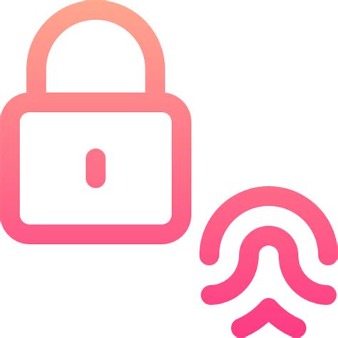 Biometric Identification Basic Gradient Lineal Color Icon