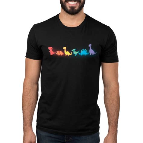 Rainbow Dinos Funny Cute And Nerdy T Shirts Teeturtle