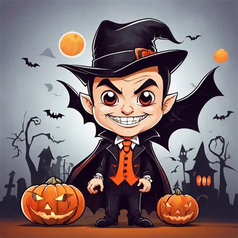 Premium Vector Cute Halloween Dracula