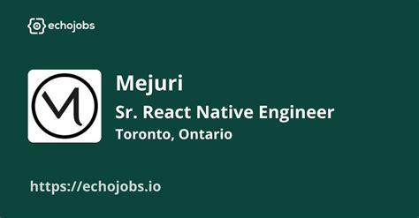 mejuri is hiring sr react native engineer toronto ontario [api