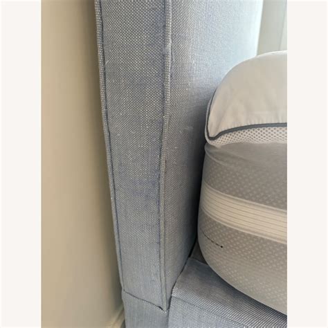 Headboard And Bedskirt In Serena And Lily Coastal Blue Aptdeco