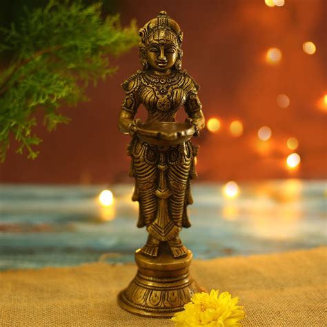 Brass Deepa Lakshmi Idol