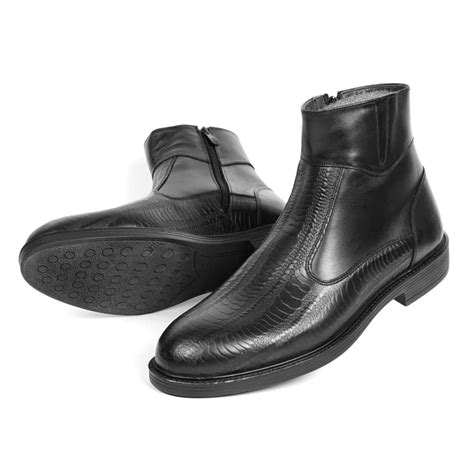 خرید و قیمت بوت مردانه تمام چرم مدل زیپ دار برند دامون از غرفه کفش مهدی