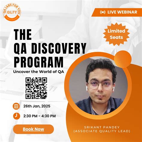 Srikant Pandey On Linkedin Qas Qa Career Qa Qawebinar Softwaretesting Careerinqa
