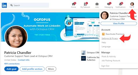 How To View Your Linkedin Profile As Others See It Octopus Crm