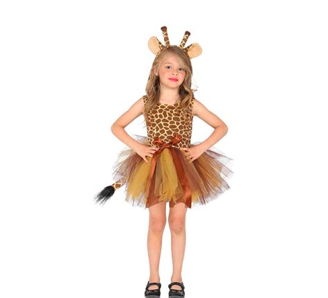 Costume Da Giraffa Con Tutù E Fiocco Per Bambina