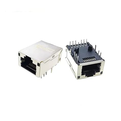 Integrated Filter Rj45 Shielded Connector With Light Shield 8p12c Dimud Connectors And Cables