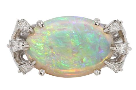 Bochic Capri” Fire Opal Ruby Cocktail Ring Set In 22k Gold And Silver For Sale At 1stdibs