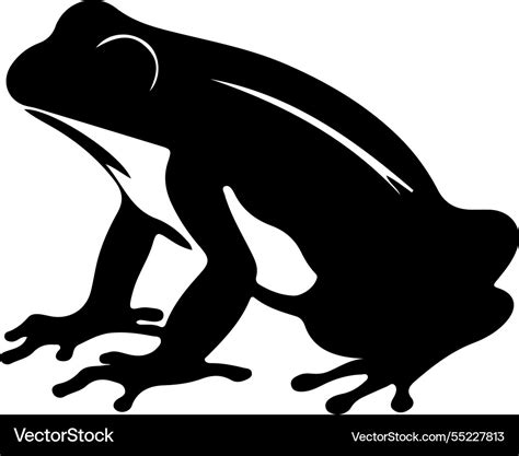 Frog Silhouette Royalty Free Vector Image Vectorstock