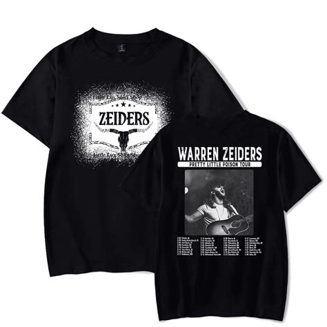 Warren Zeiders Merch 2024 Pretty Little Poison Tour T Shirt Short