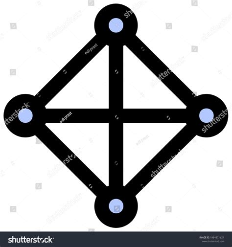 Computer Network Topology Color Filled Outline Stock Vector Royalty Free Shutterstock