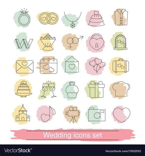 Outline Web Icon Set Royalty Free Vector Image