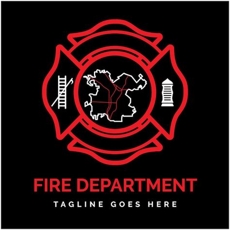 Premium Vector Fire Department Logo Design Icon Vector