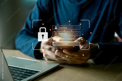 Cybersecurity Login With Username And Password User Privacy Security