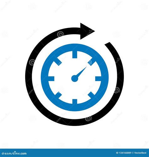 Time Passing Icon Vector Sign And Symbol Isolated On White Background