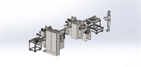 Download Grinding Machine Automatic Assembly Line Drawing For Free