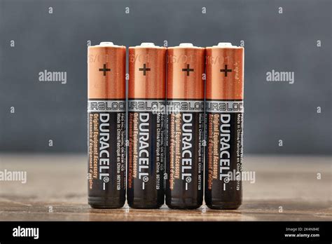 Duracell Batteries Set Stock Photo Alamy