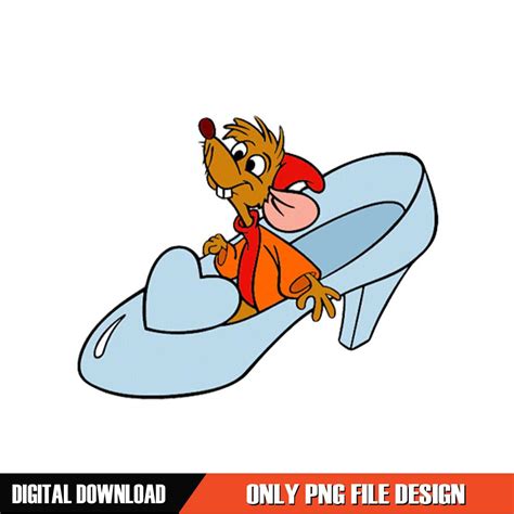Cinderella Mouse Jaq In Glass Slipper Disney Cartoon Charact Inspire