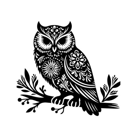 Owl Line Art Vector Premium Ai Generated Vector
