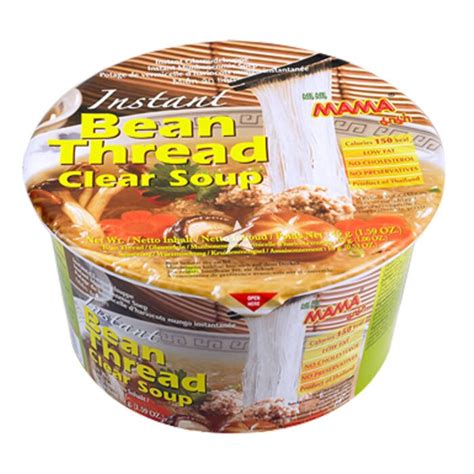 Buy Mama Bowl Instant Bean Thread Clear Soup 45g Thai Supermarket Online Uk Starry Mart