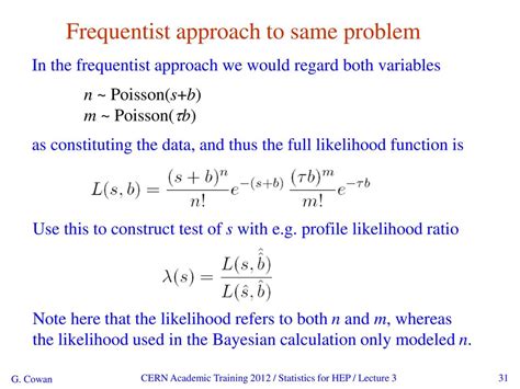 statistics for hep lecture 3 more on discovery and limits ppt download
