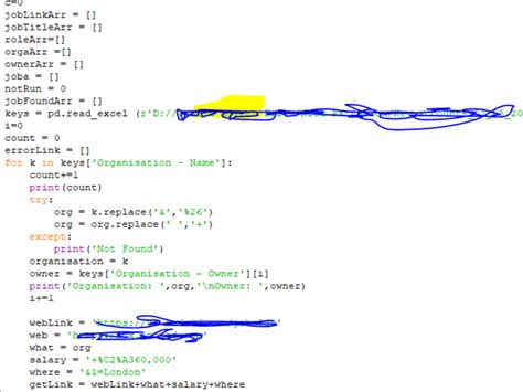 A Python Script For Scraping Websites Upwork