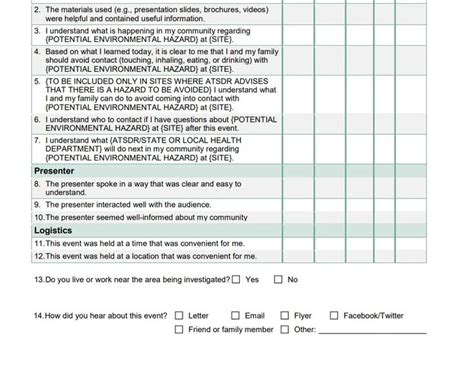 Event Evaluation Form