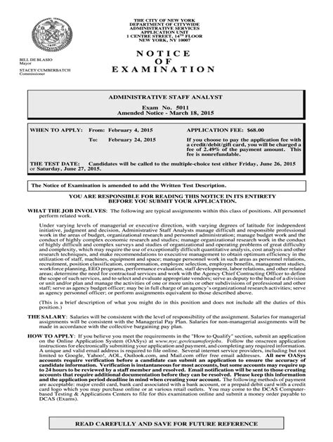 Fillable Online Administrative Staff Analyst Fax Email Print Pdffiller