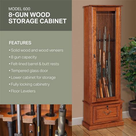 Lockable Wood Gun Cabinets Fireside Lodge Hickory Twelve Gun Cabinet