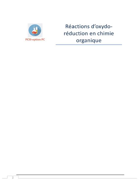 Oxydo Reduction 23 1 Pdf