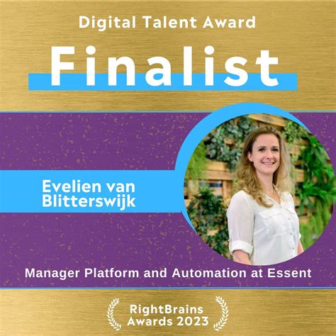Evelien Van Blitterswijk On Linkedin Honored To Be A Finalist Thank You For Making Me Sound