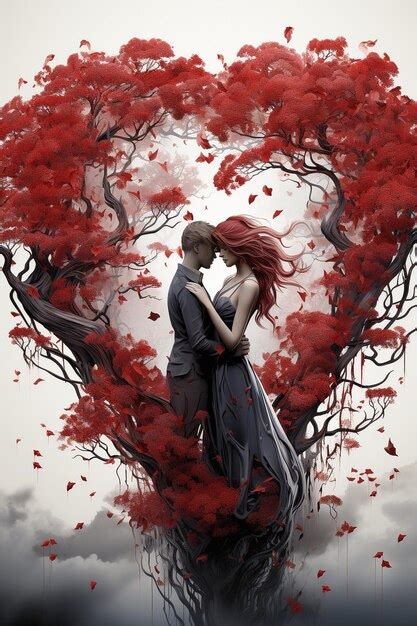 Premium Ai Image Twin Tree Of Your Love