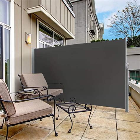Sunseen Side Awning Retractable Patio Awning Folding Screen Fence Privacy Wall Corner Divider