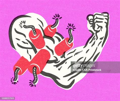 22 Arm Flexing Color Background High Res Illustrations Getty Images