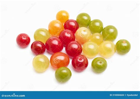 Chinese Jujubes Cut Out On White Background Stock Illustration
