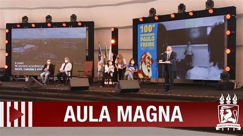 Ufpe Realiza Aula Magna Na Concha Acústica Paulo Freire Youtube