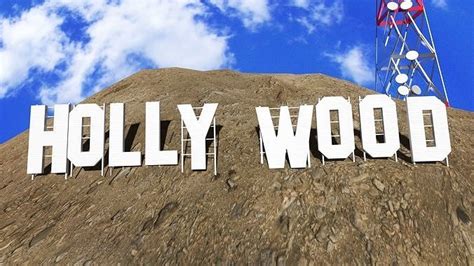 3d Model Hollywood Sign Los Angeles Ca Usa Vr Ar Low Poly Cgtrader
