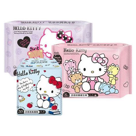 Hello Kitty Sanitary Pads Feminine Pads Women 3 Sizes Regular Etsy