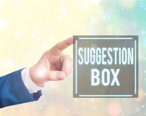 Handwriting Text Writing Suggestion Box Concept Meaning Container Which Showing Can Leave
