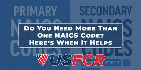 Primary Vs Secondary Naics Codes What Actually Matters In Sam
