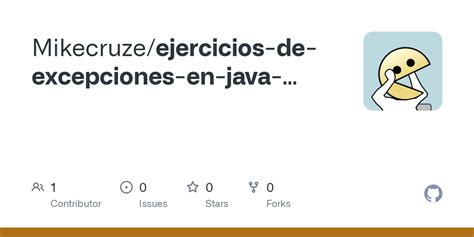 Github Mikecruzeejercicios De Excepciones En Java Examen